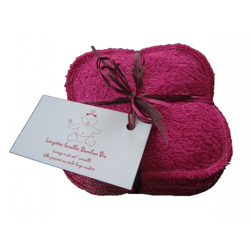 lingettes lavables bambou