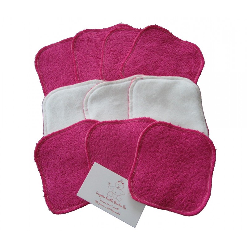 lingettes lavables bambou