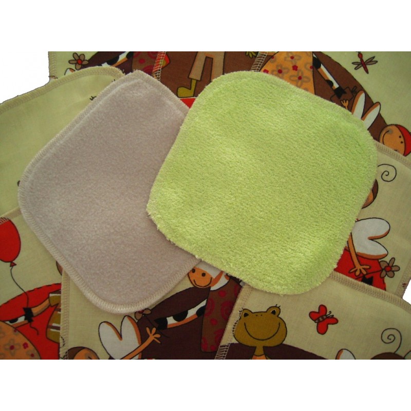 lingettes lavables pour la toilette de bébé ou démaquillage de maman
